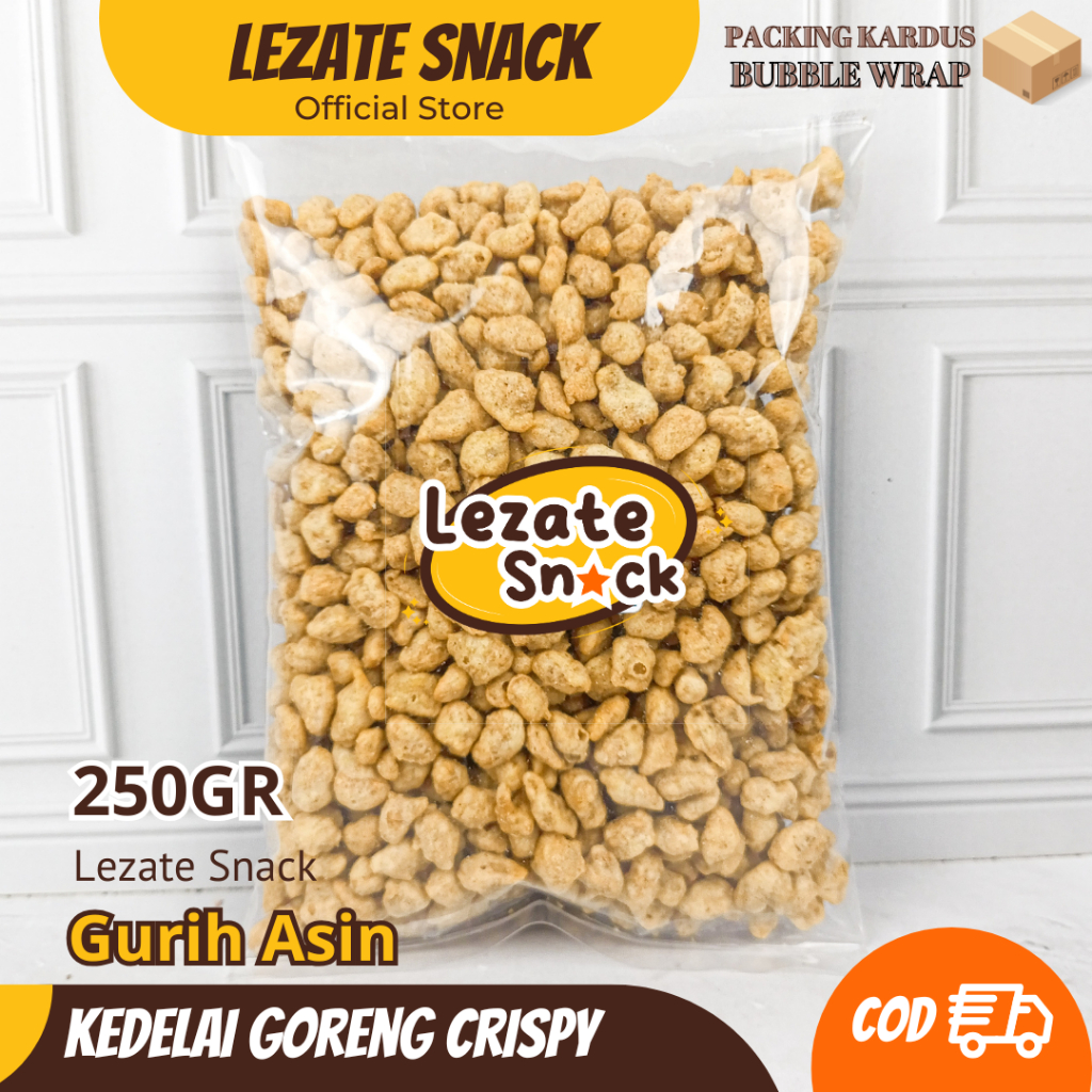 Floured Fried Soybeans 250GR Kiloan Savory Salty Crispy / Ripe Peeled ...