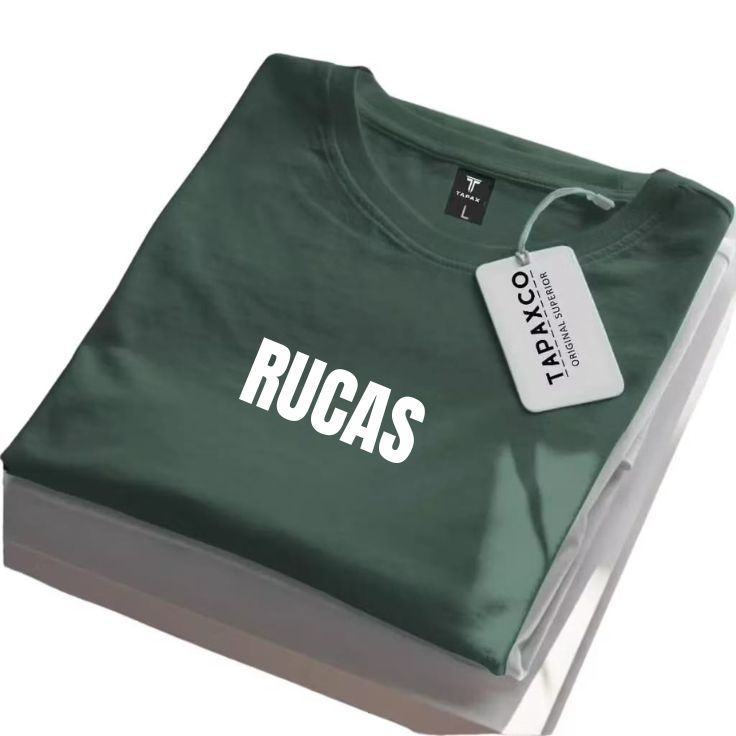 Rucas T-Shirt Slim Basic Sig Text Mini Sage Green S-XXL | Shopee ...