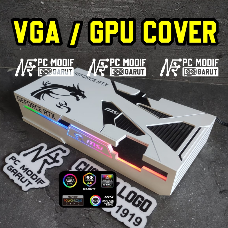GPU COVER VGA COVER MSI EDITION CUSTOM ARGB LED LOGO | Shopee Philippines