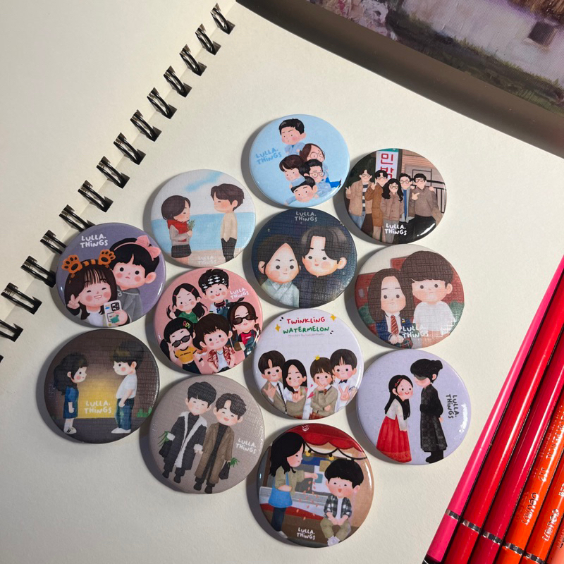 Button Pin Kdrama Korean Drama Drakor | Shopee Philippines