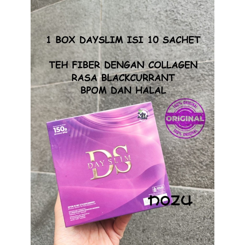1 BOX DAYSLIM FIBER TEA BLACKCURRANT WITH COLLAGEN - DAY SLIM ...