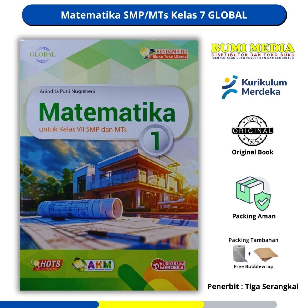 Revised Mathematics Book 1 for SMP/MTs Class 7 Tiga Serangakai Merdeka ...