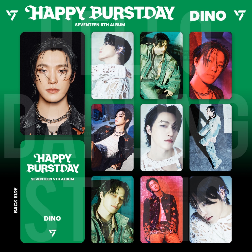 10 SVT Happy Burstday DINO Photocard set. Unofficial. Fan Made. | Shopee Philippines