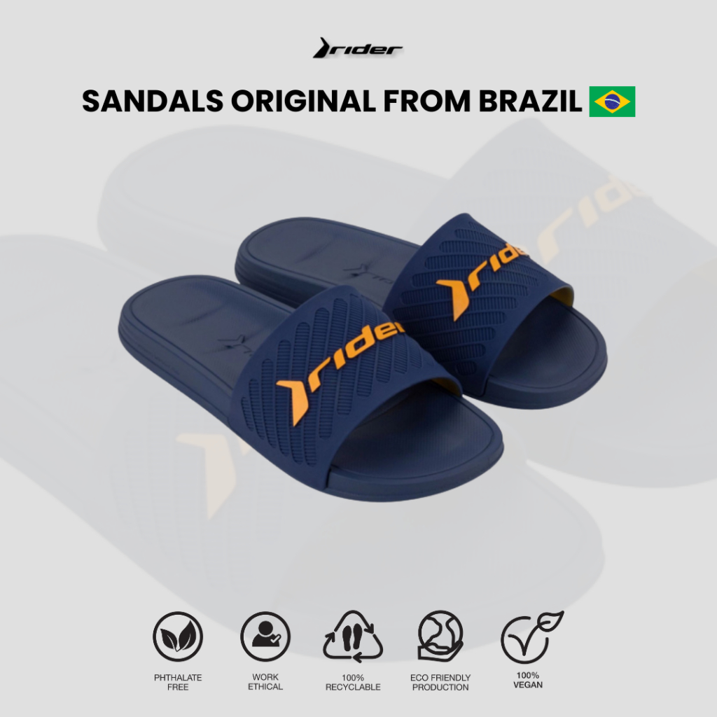 Rider Free II Slide Ad Blue Green - Men's Slide Sandals | Shopee ...