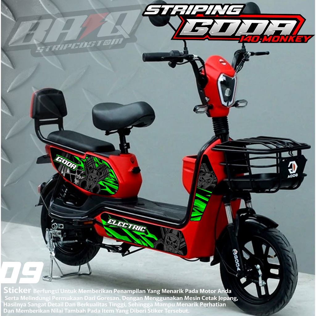 09 GODA ELECTRIC BIKE STICKER STRIPING - GODA ELECTRIC BIKE STICKER ...