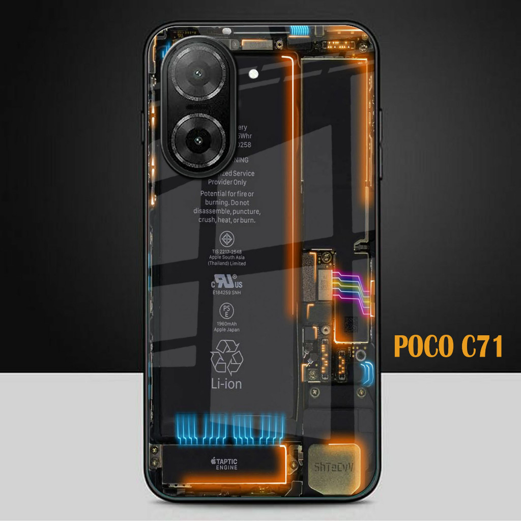 HP Shiny Glass Softcase For XIAOMI POCO C71 - POCO C71 Cellphone Casing ...