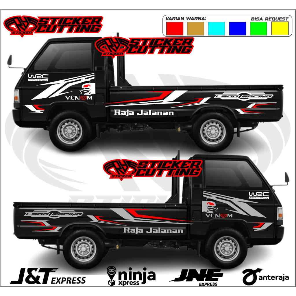 Pickup Car Sticker L300 Sticker Venom Side Body Pickup Car Mitsubishi ...