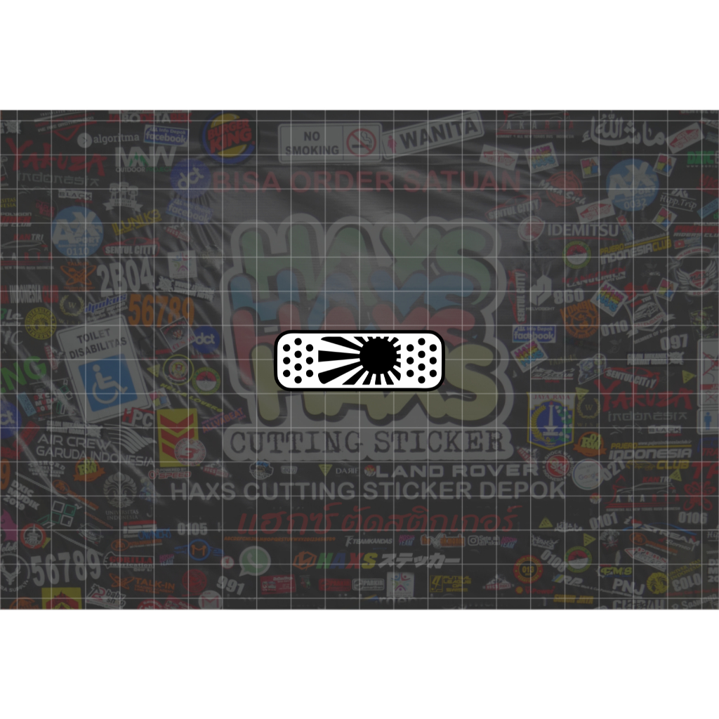 JDM V2 Plaster Sticker Cutting Size 5 cm for Car Motorcycle | Shopee ...