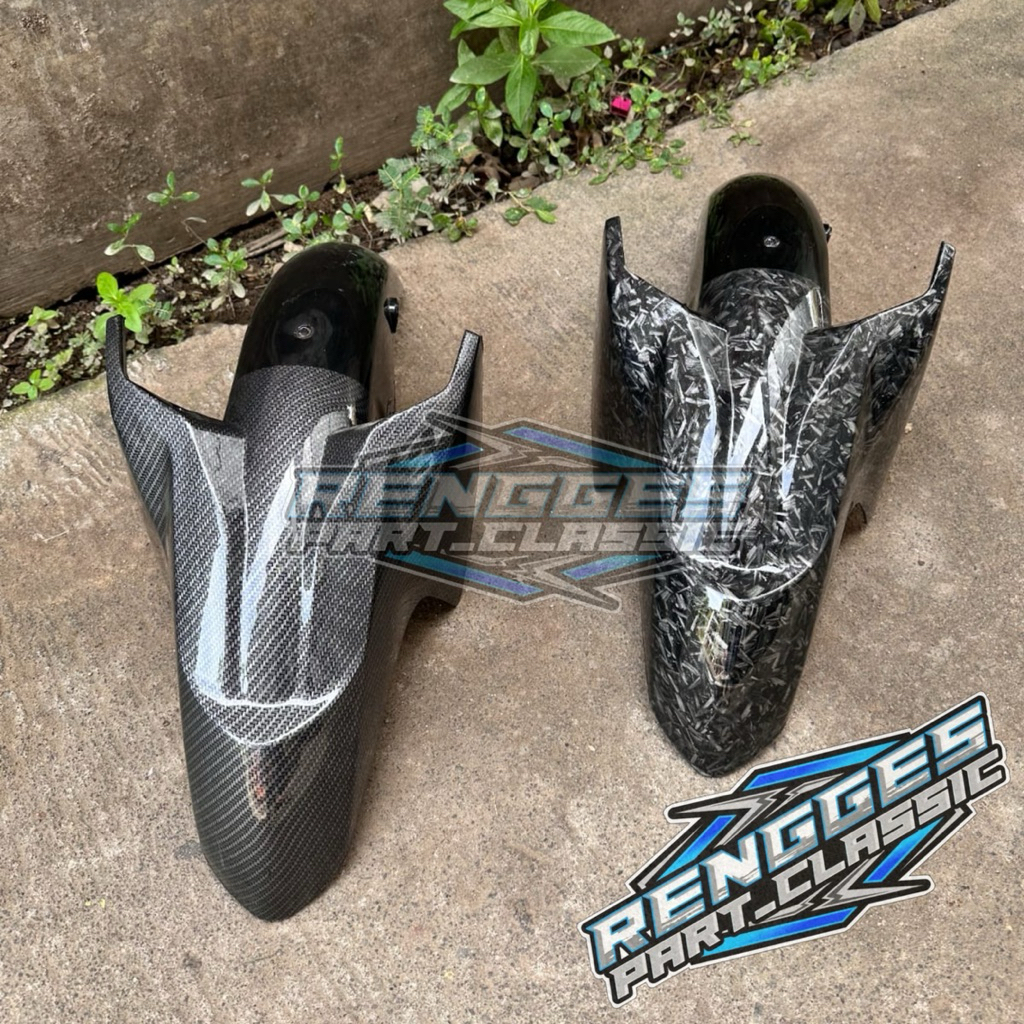 Yamaha jupiter mx new 135 carbon forged kevlar wtp glossy front fender ...