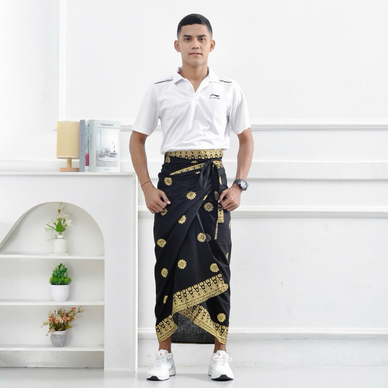 INDONESIAN SPECIAL BATIK GOLD SILVER TIE SARONG | Shopee Philippines