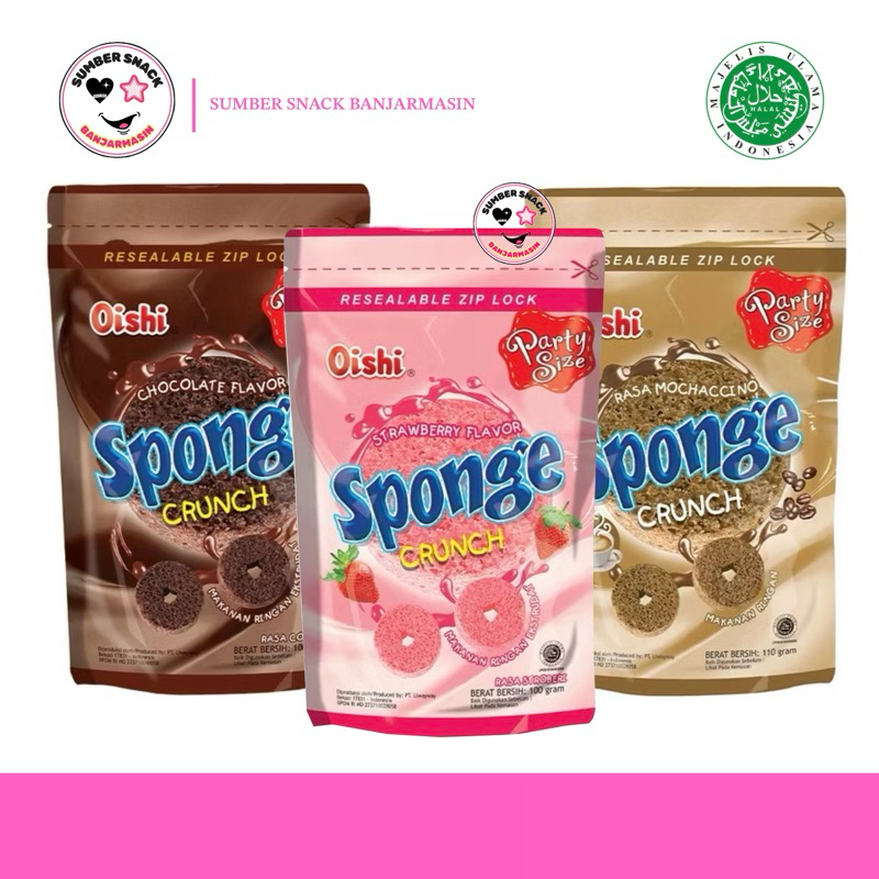 (Pouch) Oishi Sponge Crunch Pouch (100g) (3 Flavor Variants) | Shopee ...