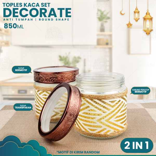 Glass Jar Set - Airtight, Spill-Proof, Multifunctional Aesthetic Cake ...