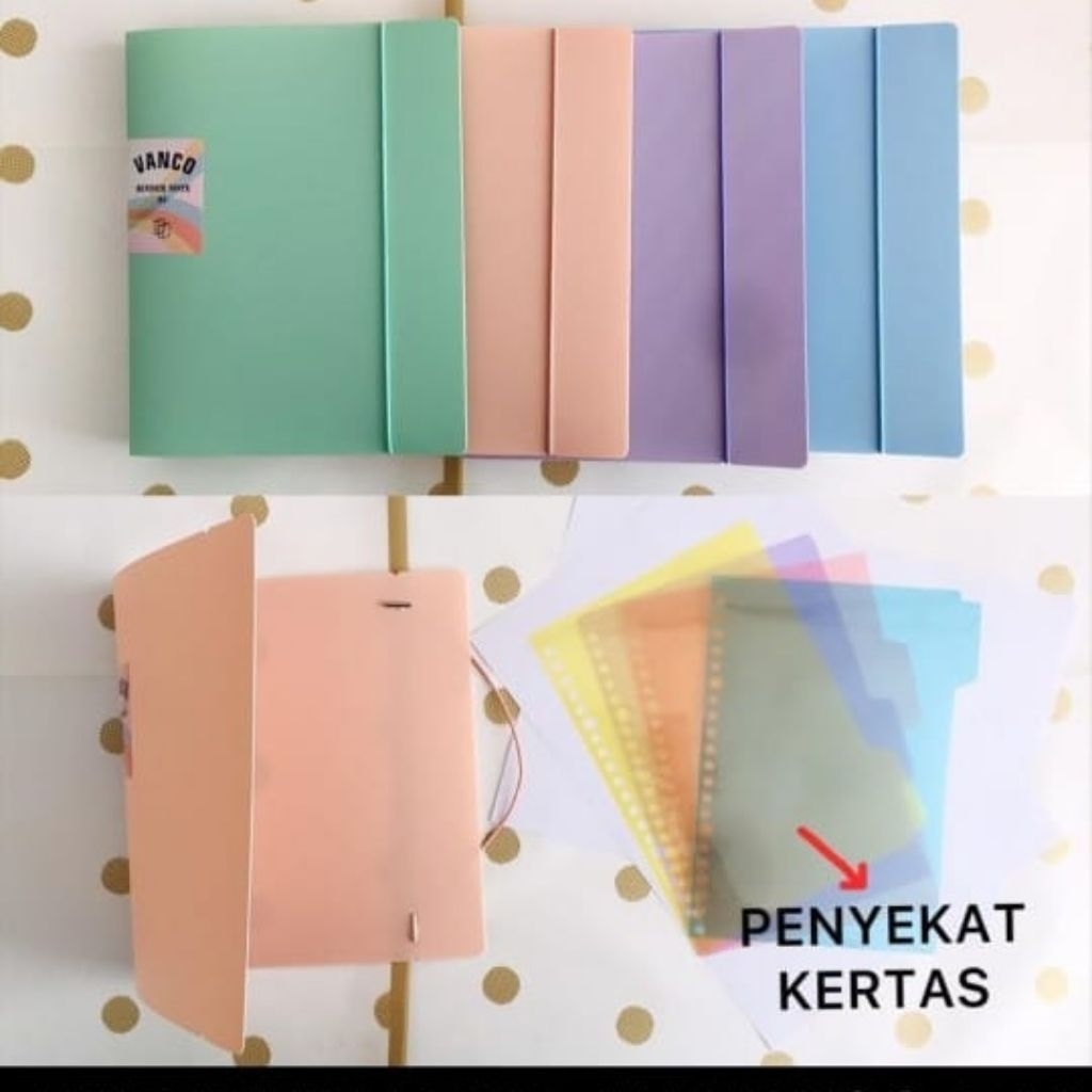 A5 Binder folder / A5 size Binder equipped with hooks and dividers ...