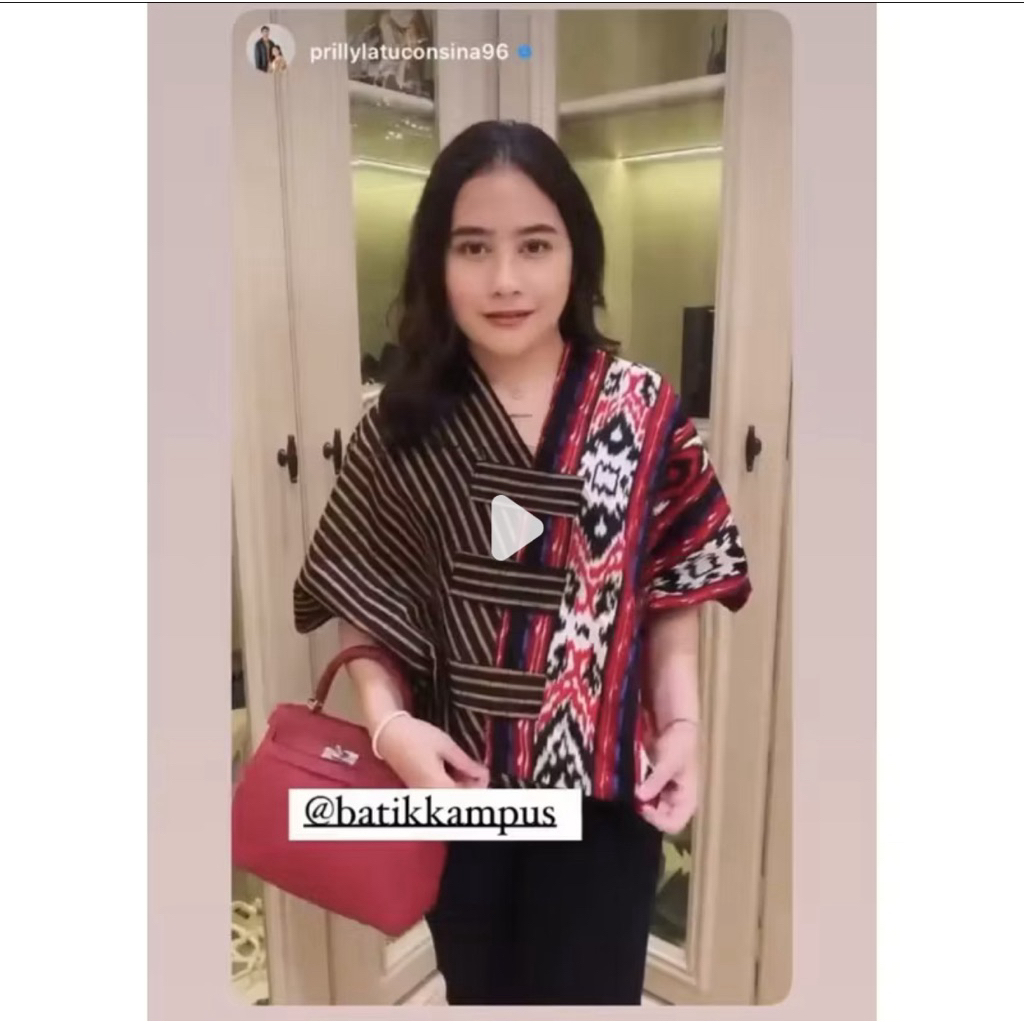 KEISHAN.ID - ETHNIC BATIK CROP TOP OVER SIZE MODEL WOVEN TOP OFFICE ...