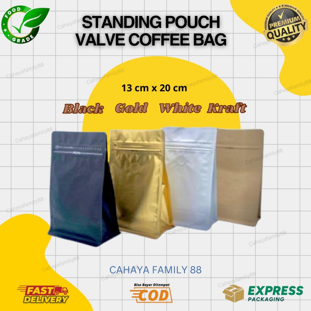 [100 sheets] Standing Pouch VALVE 8 Sides | Shopee Philippines