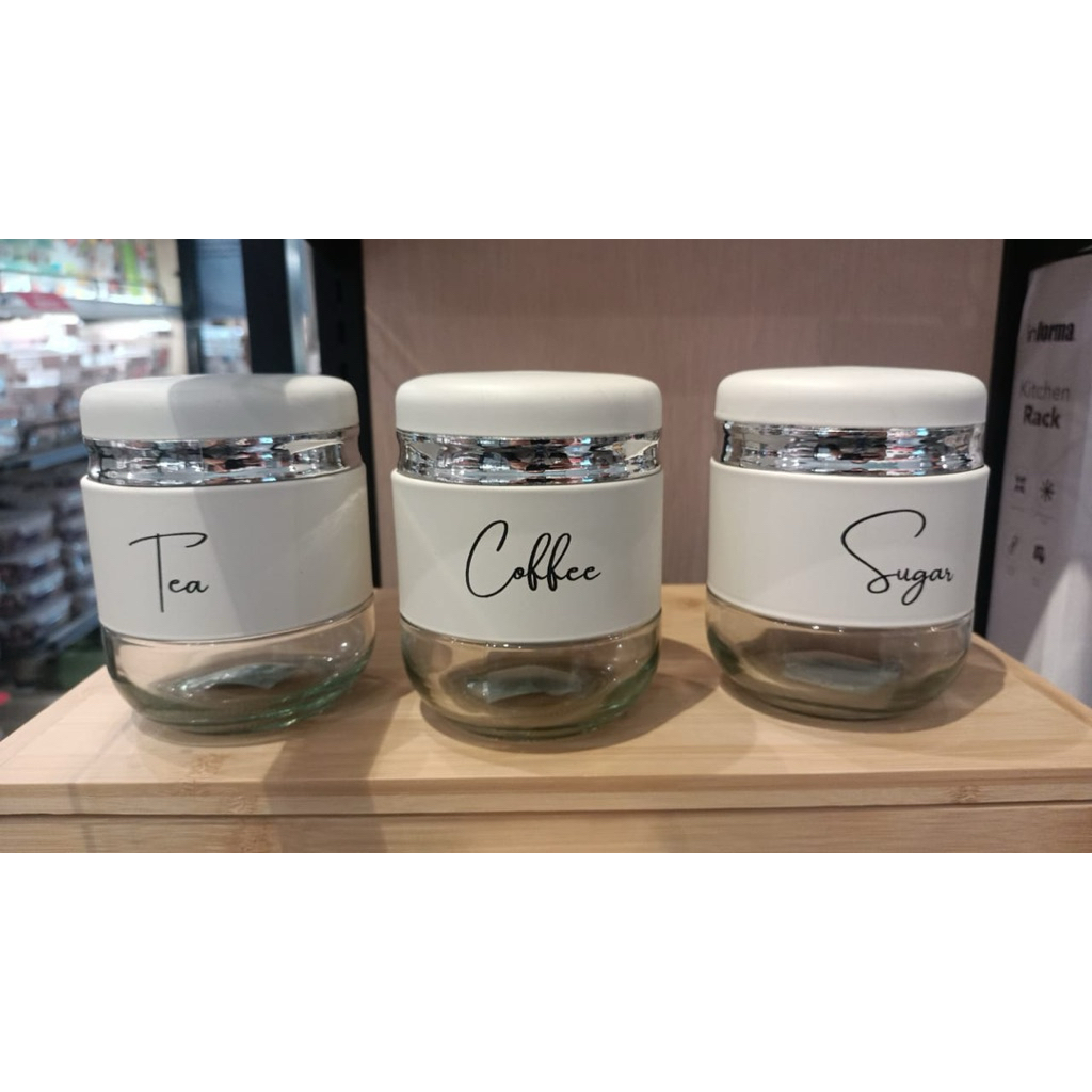 Informa set of 3 Hanny glass jars | Shopee Philippines