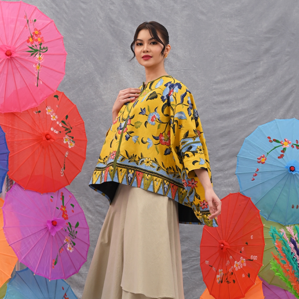 NONA RARA - Miki tulis betawi T4170, modern women's batik blouse work ...