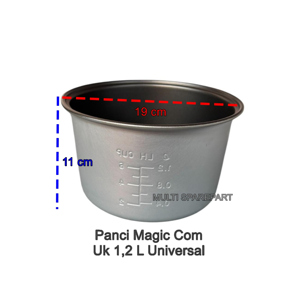 MagicCom 1,2 Liter Rice cooker pan teflon RRT Universal model | Shopee ...