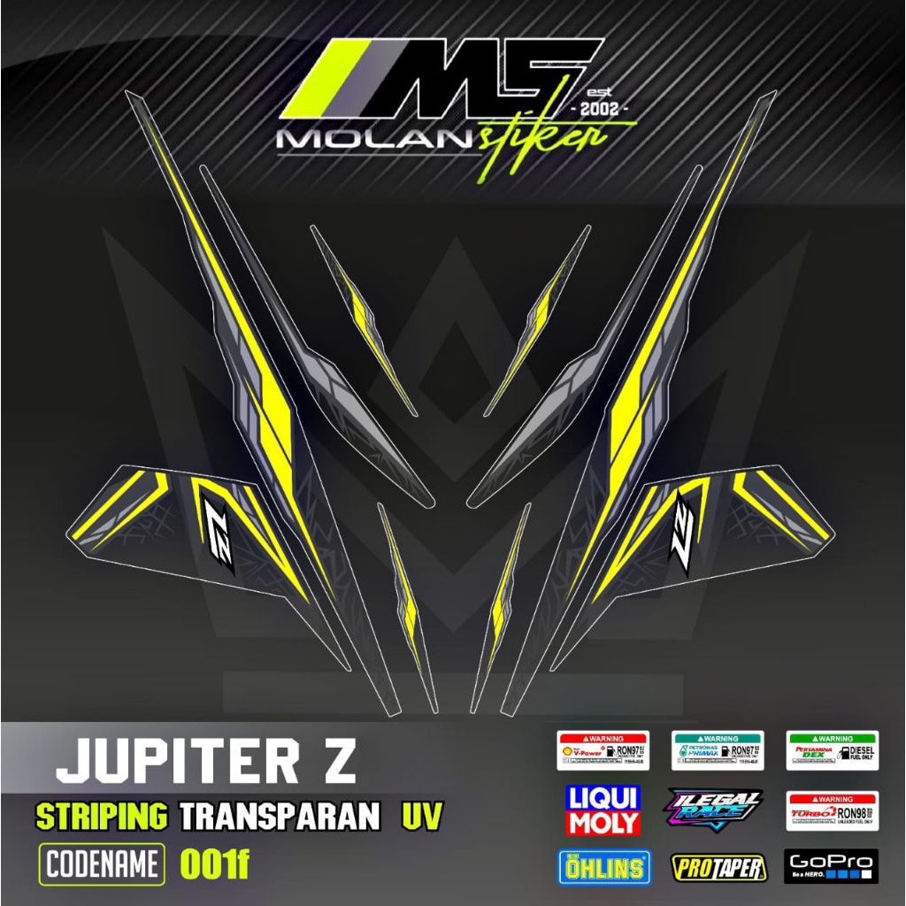 Decal Sticker Striping Transparent Uv Variations Jupiter Z Burhan 2004 ...