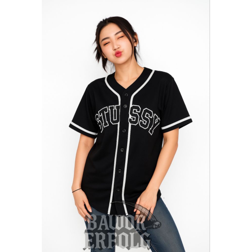 Men's oversized baseball Jersey, second hand baseball shirt | Shopee ...