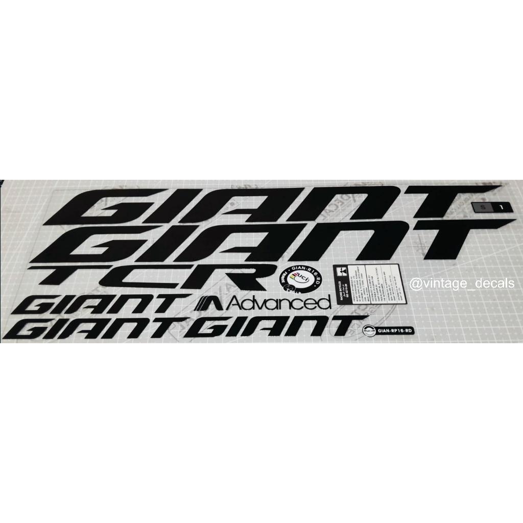 Decals replacement GIANT TCR advanced | Shopee Philippines