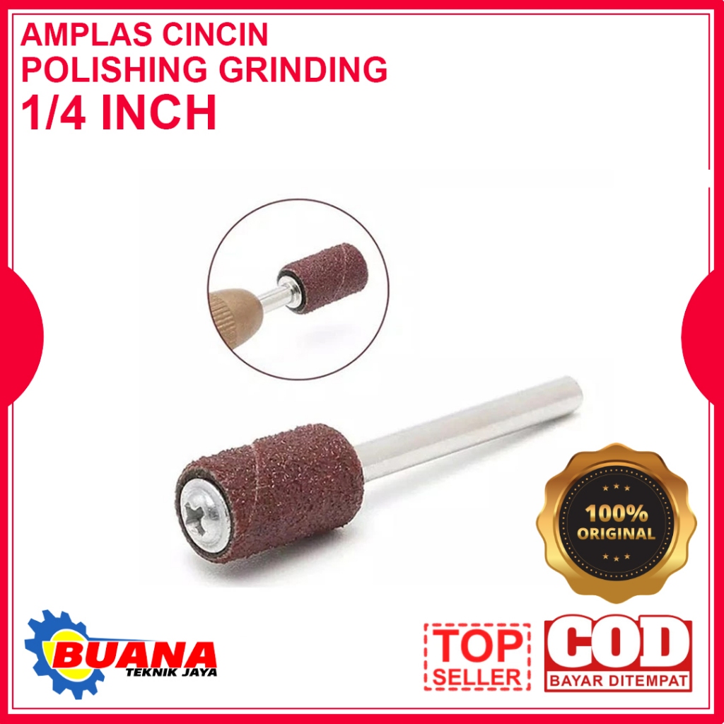 MESIN .POLISHING GRINDING WHEEL Sanding Ring 1/4" Sandpaper Ring Mini Grinder Machine | Shopee ...