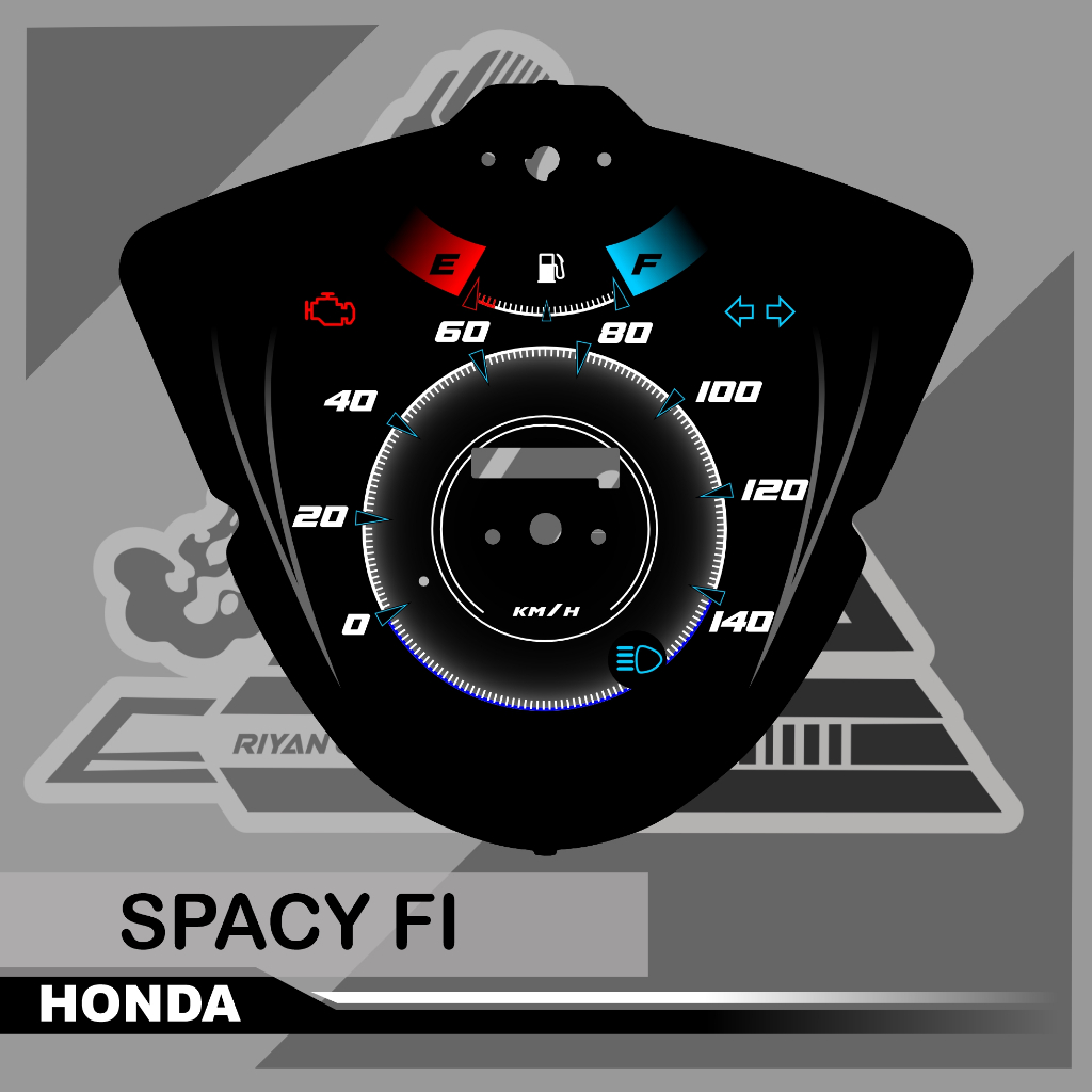 Honda spacy fi custom speedometer board, honda spacy fi custom ...
