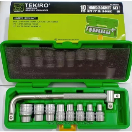 Tekiro Shock Lock Set 10 Pcs 8 - 24 mm Plastic Box 6 PT or 12 PT Original/TEKIRO SHOCK SET ...