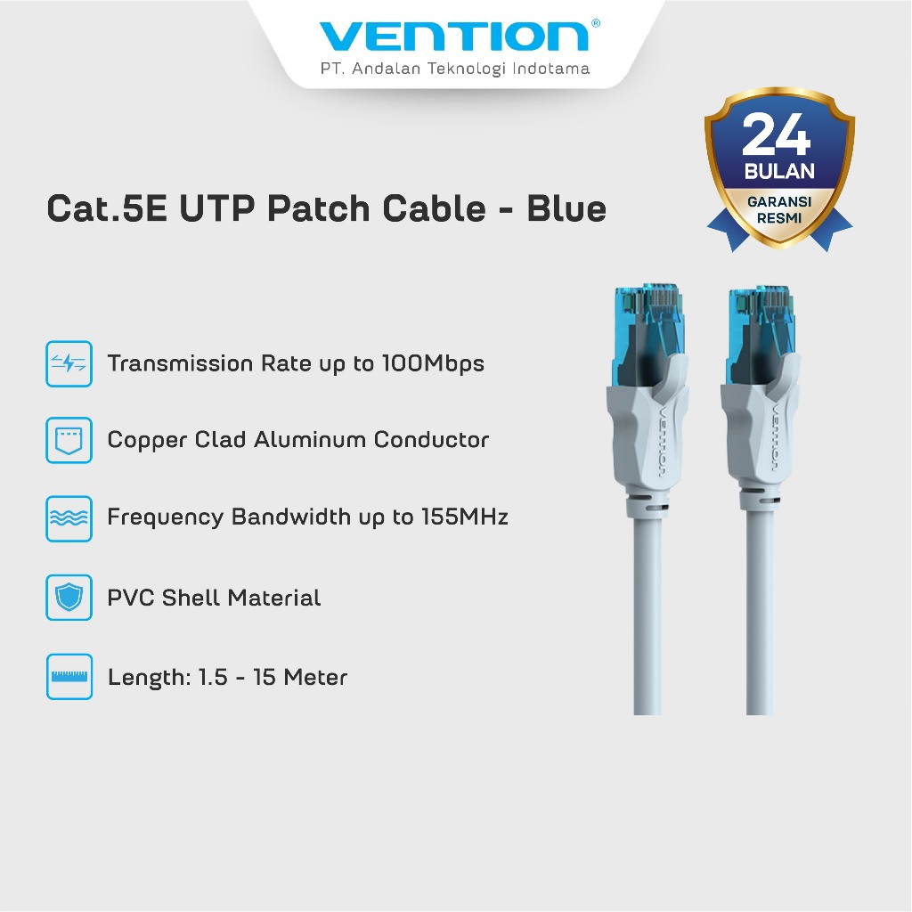 Vention LAN Cable Cat 5e RJ45 UTP Patch Cord Ethernet Gigabit Cable ...