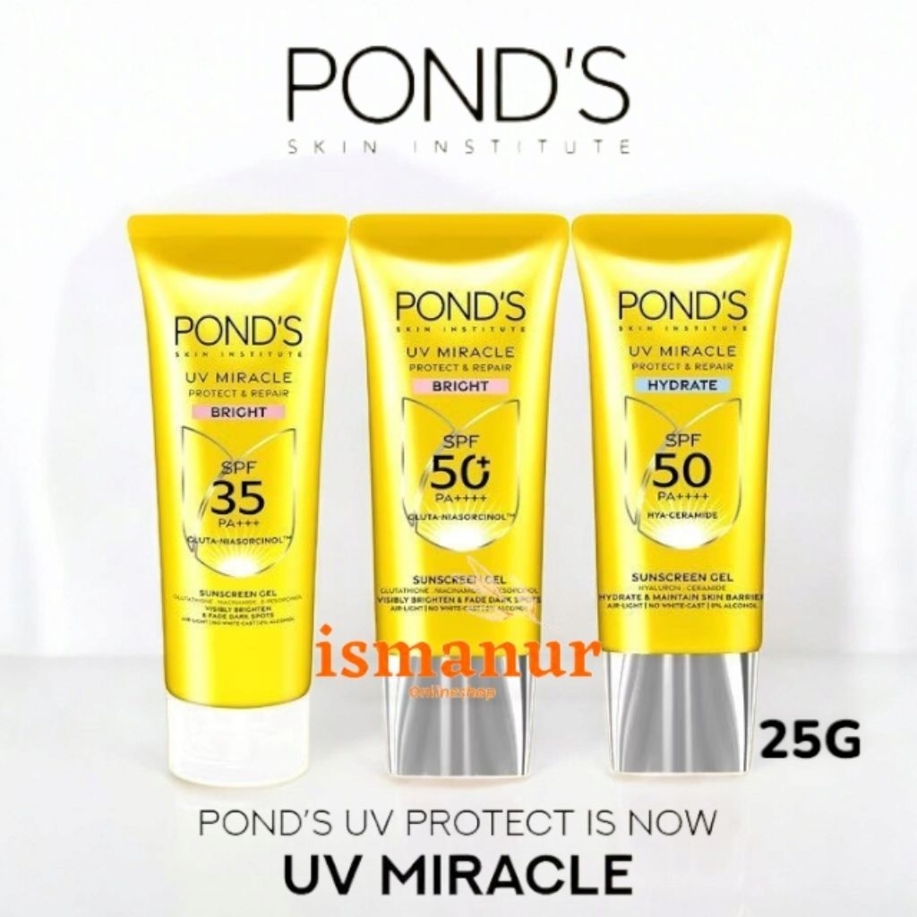 PONDS UV MIRACLE Sunscreen Gel 25G | Shopee Philippines