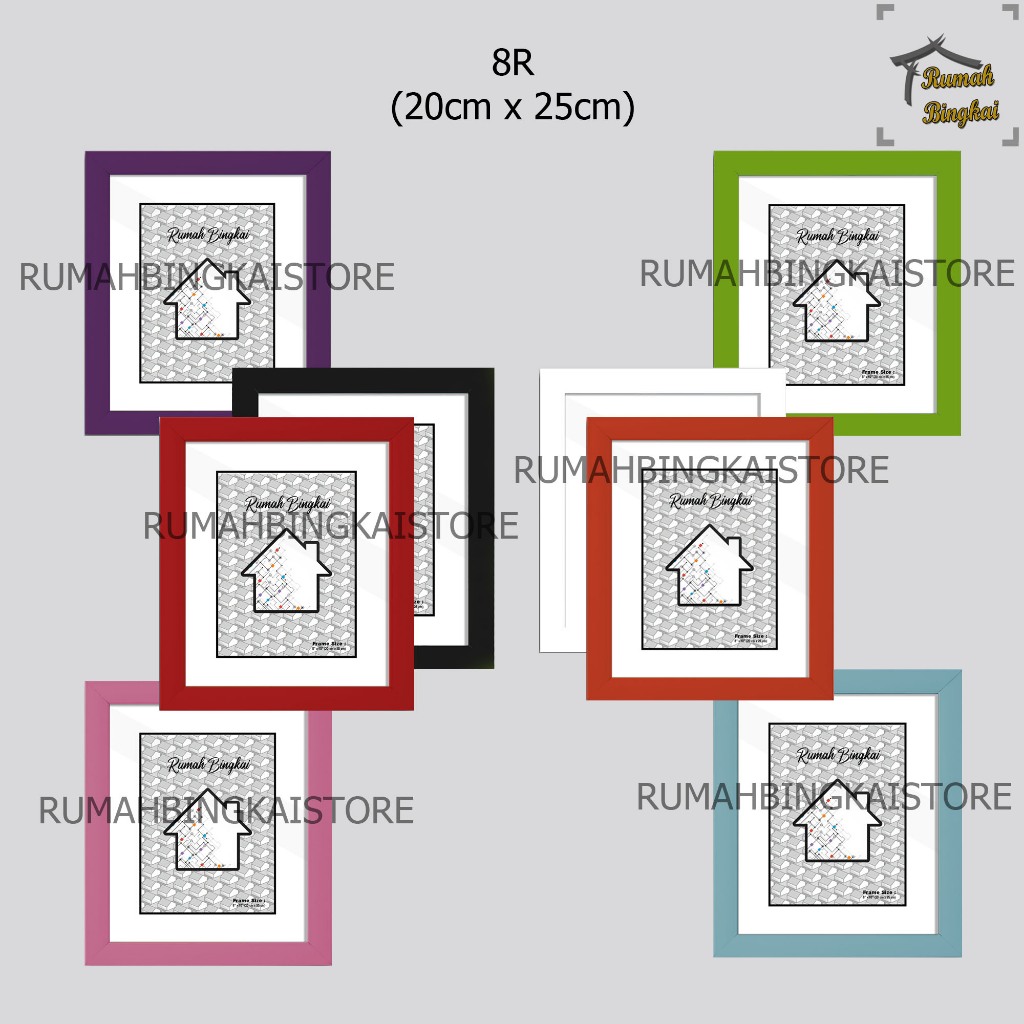 Photo Frame Size 8R (20cm x 25cm) + PLUS GLASS | Shopee Philippines