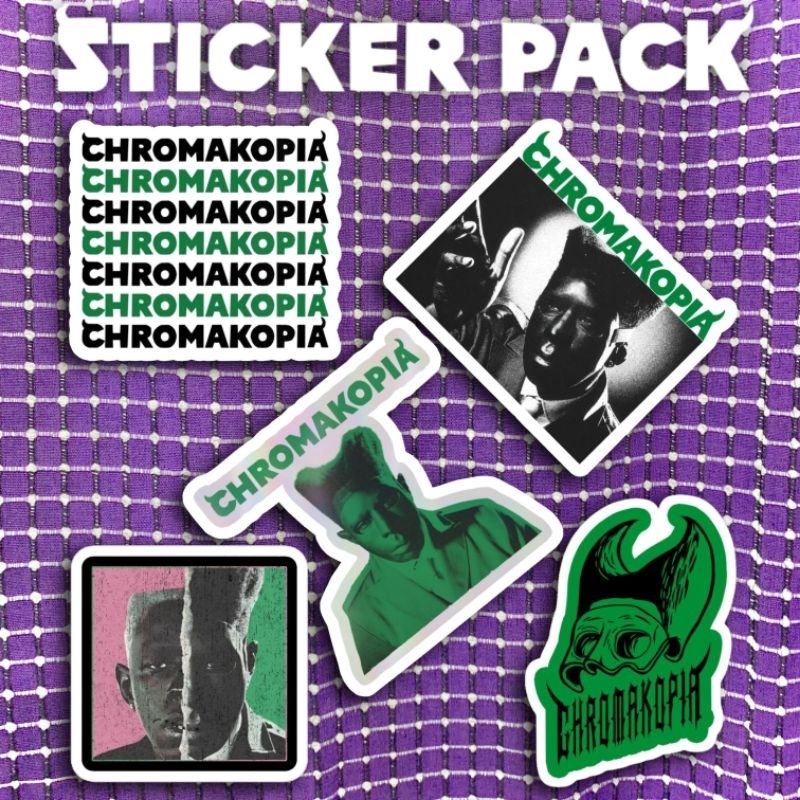 Tyler The Creator Vol 2 Chromatopia Sticker Pack contains 5 Pcs ...