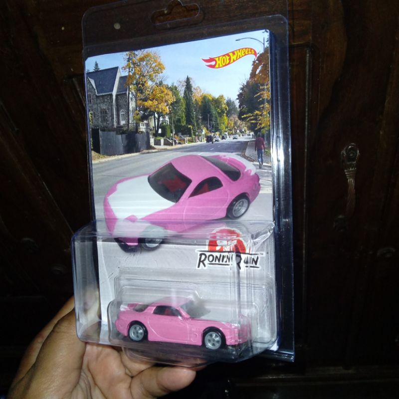 MERAH Custom Card Ronin Run Mazda RX7 Pink Rubber Tires Free Protector ...