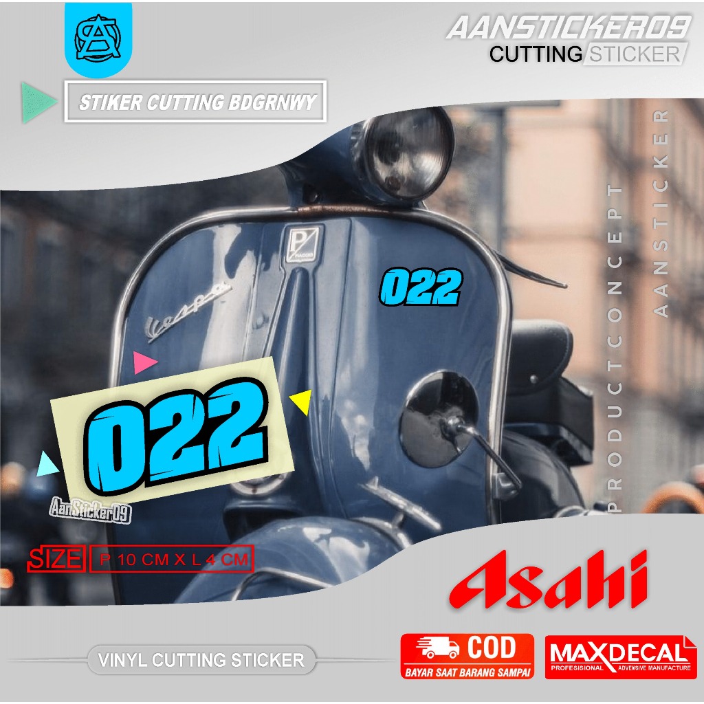 Motorbike stickers - BDG RUNWAY 022 BDGRNWY cutting stickers | Shopee ...
