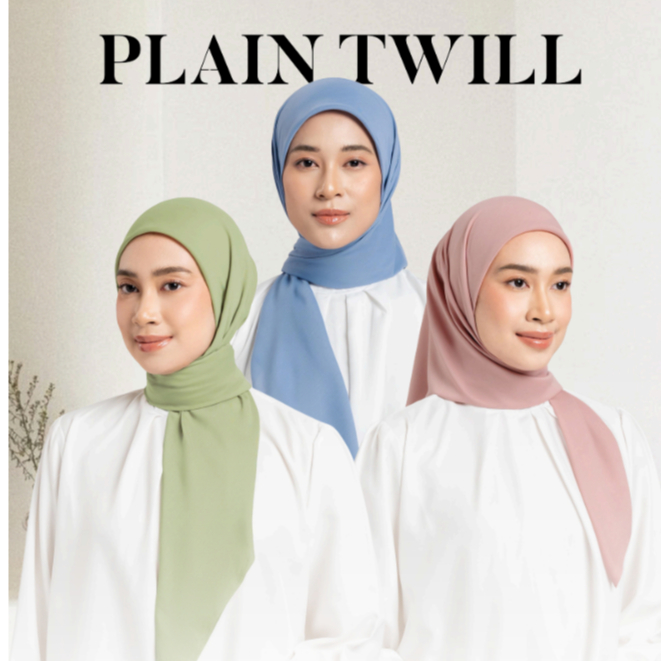 Napocut Hijab - Plain Twill New Colors - Paris Japan Premium Quad Hijab | Shopee Philippines