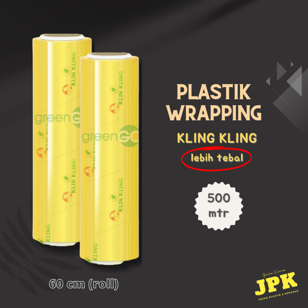 KLIN KLING plastic FOOD wrapping roll - 60 cm x 500 mtr (FOOD GRADE ...