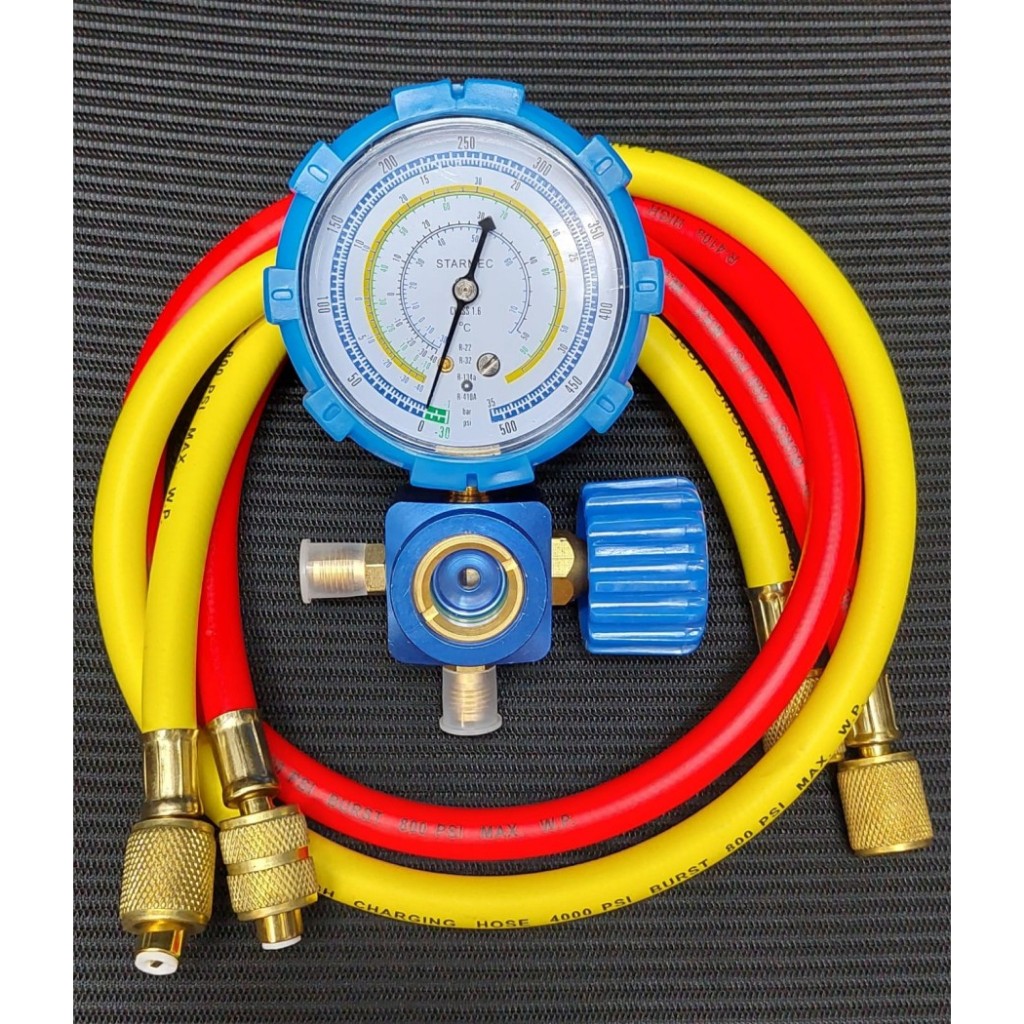 R32/r410 Manifold + R32/R410 HOSE 90CM LENGTH | Shopee Philippines