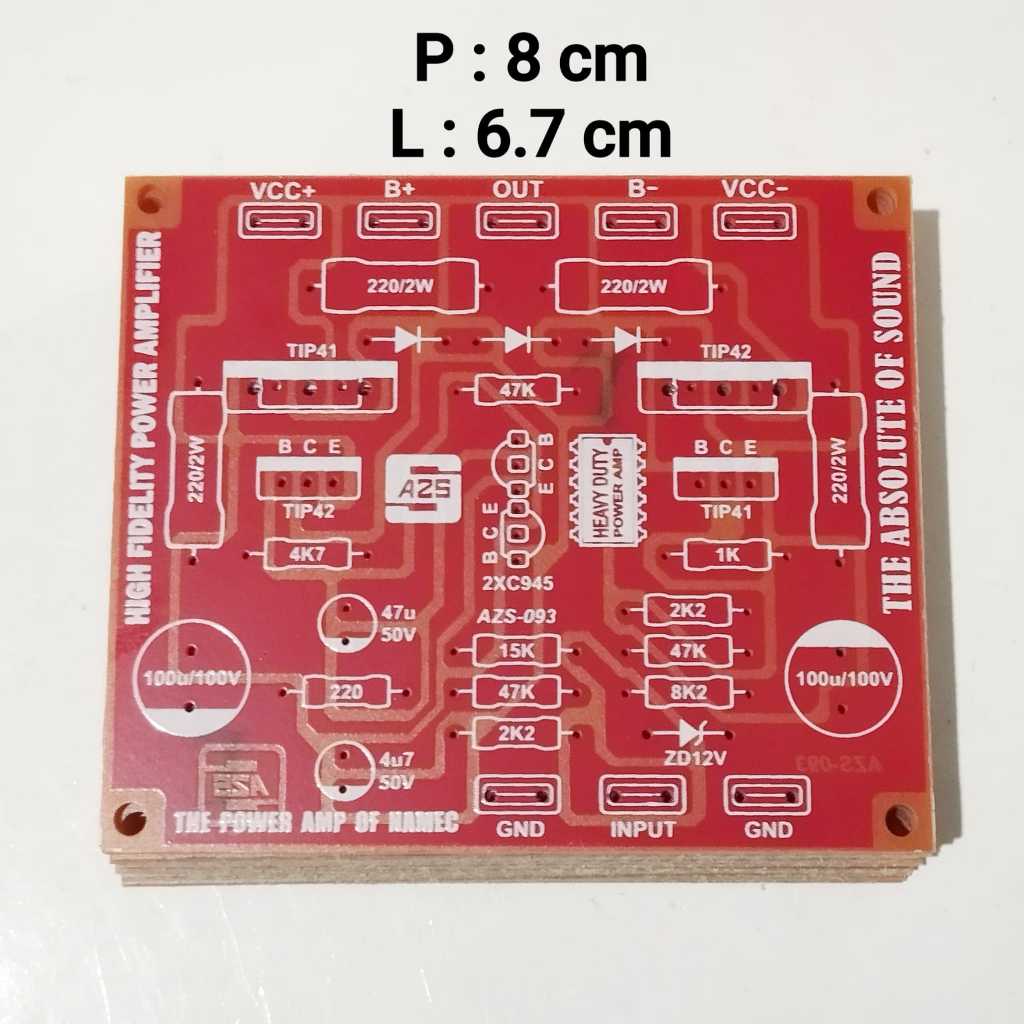 Pcb Namec The Power Of Namec Mono PCB The Power AMP Of Namec PA-061 | Shopee Philippines