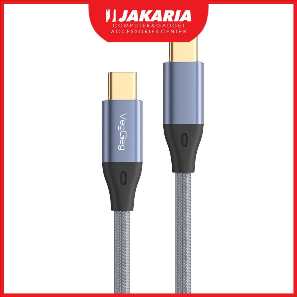 Veggieg USB Type C Data Cable 3.1 Gen 2 10 Gbps 1.5 meter Thunderbolt 3 ...