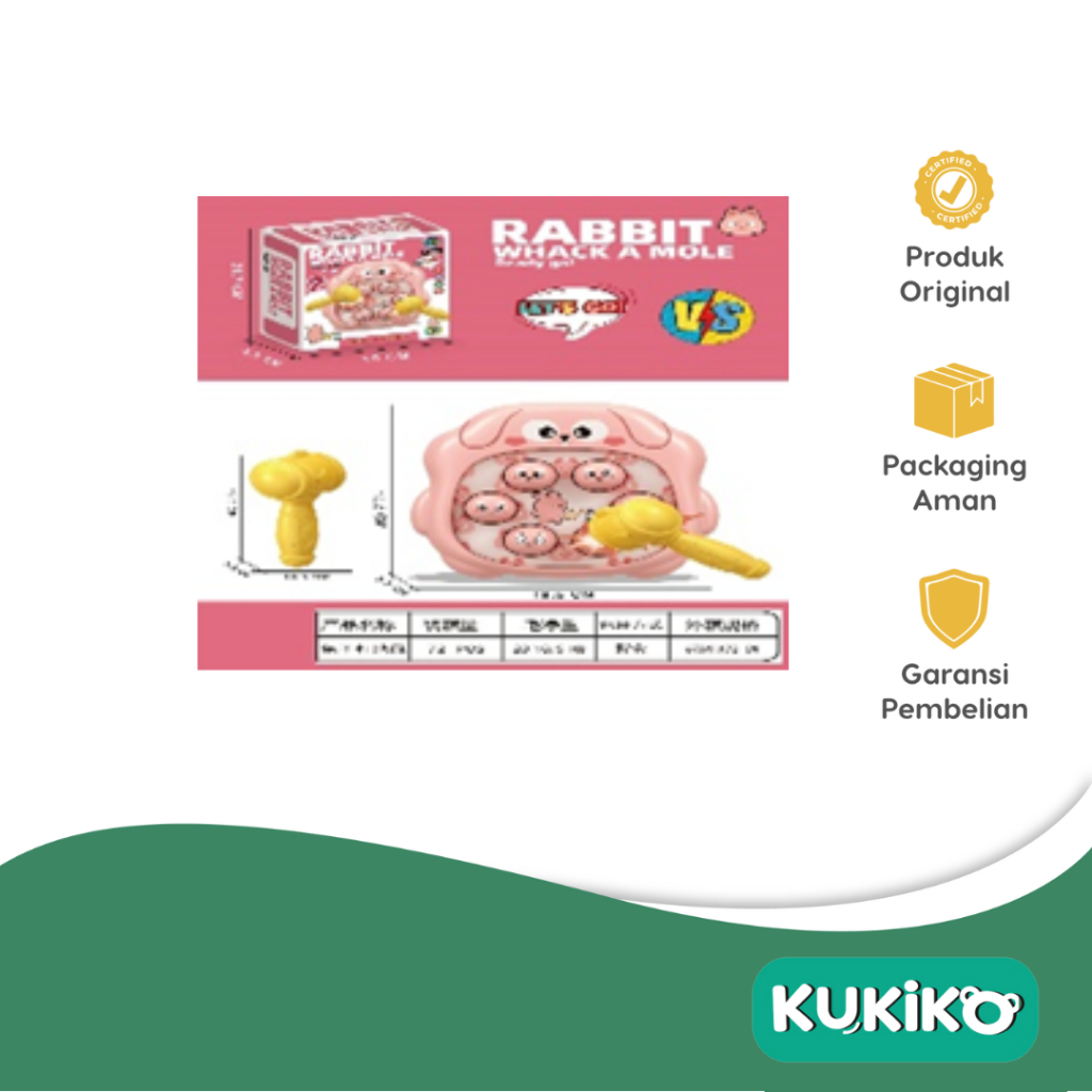 Kukiko RABBIT WHACK A MOLE GY014 | Shopee Philippines