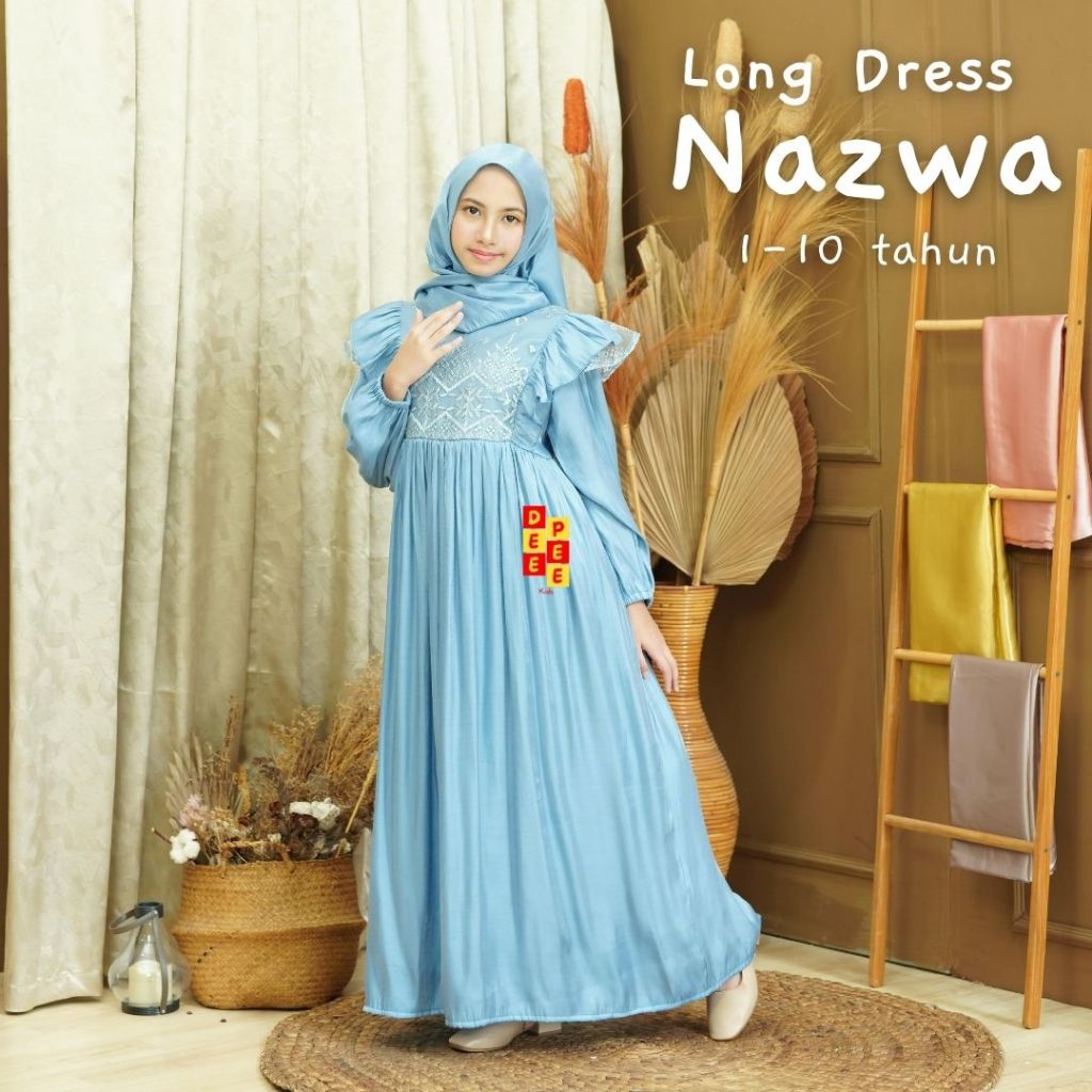 KATUN Nazwa Long dress, Muslim girl's dress made from arabian silky ...