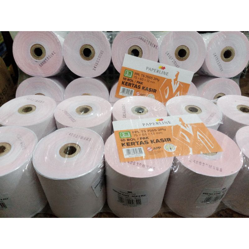 Thermal Paper / 2Ply Paperline Cashier Paper (10Pcs) | Shopee Philippines