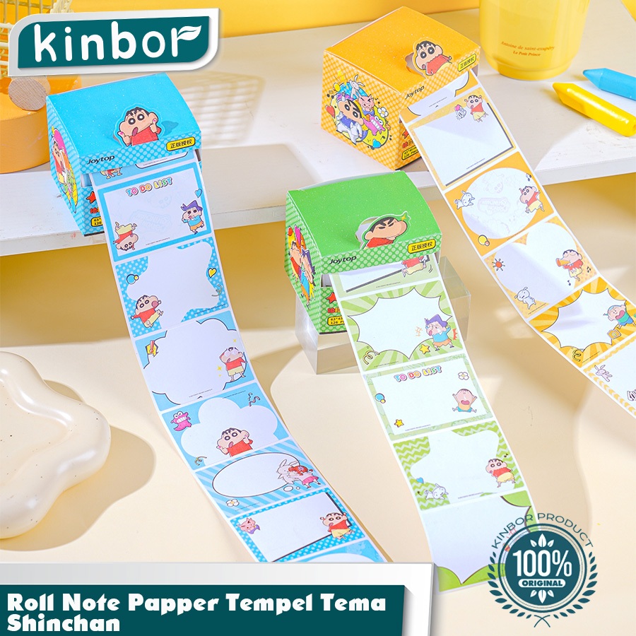 Pull Out Roll Note Paper / Blank Square Label Sticker Memo Roll Crayon ...