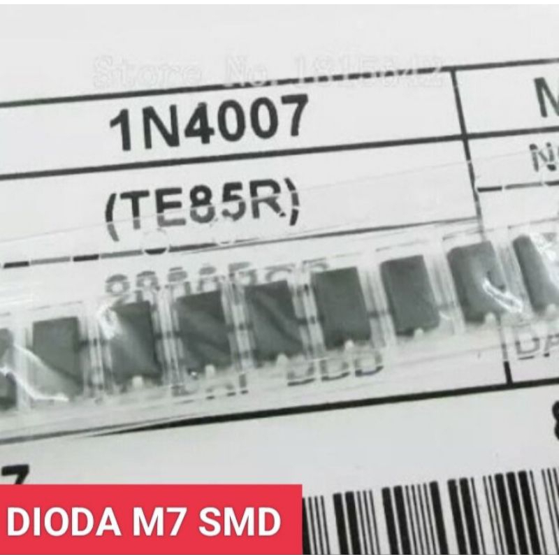 (10 PCS) DIODE M7 SMD 1A 1N4007 DIODE IN4007 SMD RECTIFIER 700V DIODE ...
