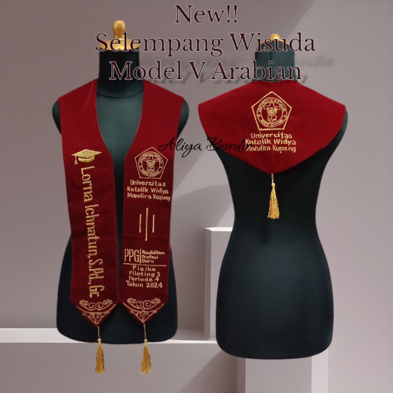 (ONE ANNIVERSARY) Arabian V Model Graduation Sash | Shopee Philippines