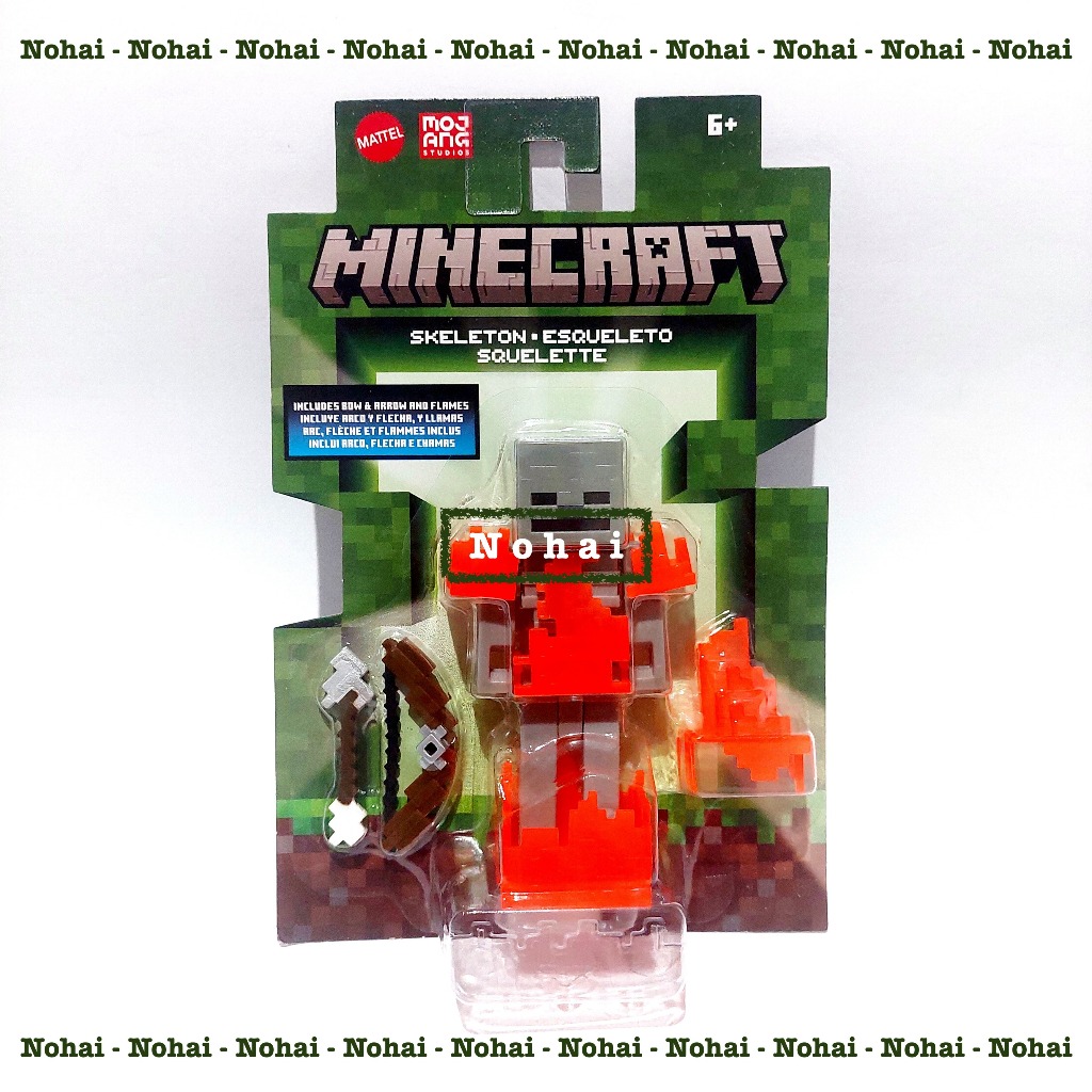 Mattel Minecraft Action Figures & Accessories Skeleton 3.25-inch ...
