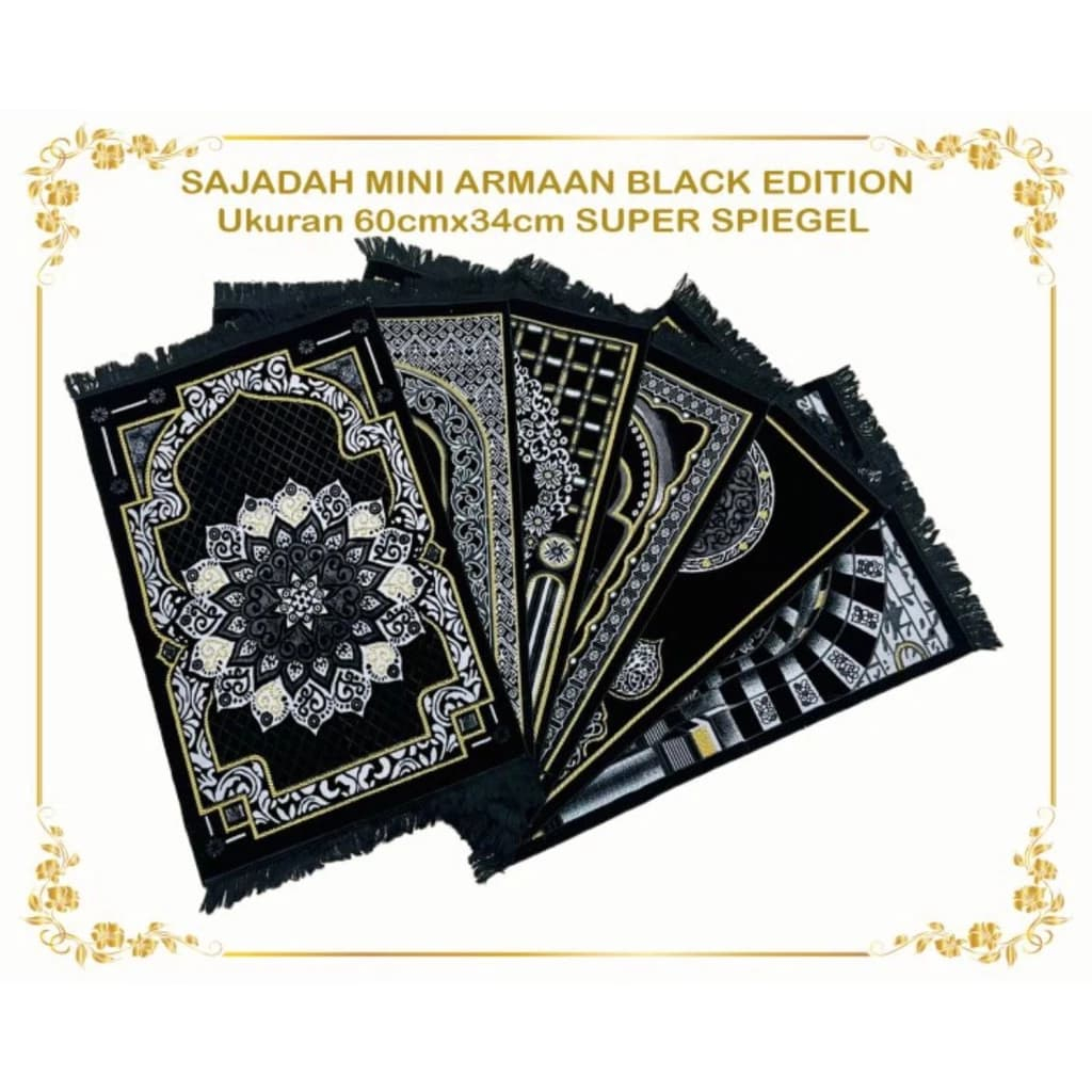 Sajadah Sujud Sajadah Mini Armaan Black Edition Children's Sajadah Size ...