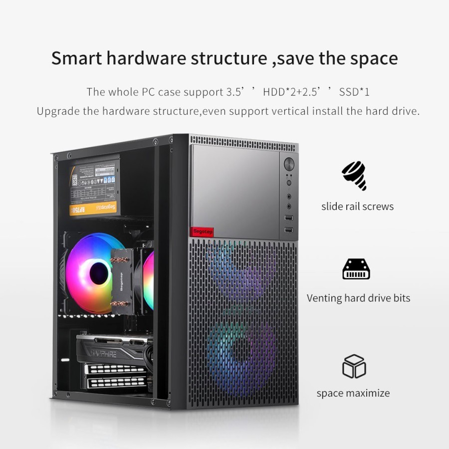 Segotep PC Office Knight W3 M-ATX Case | Shopee Philippines