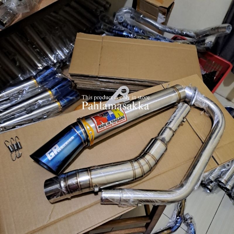 1set nlk Open spec exhaust pipe tmx 155 125pinoy bajaj ct100,125 skygo ...