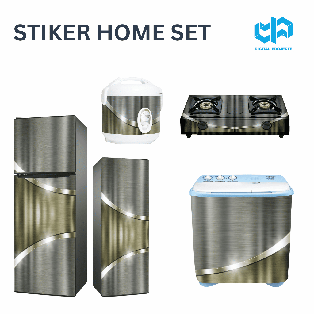 MESIN Sticker Home Set Theme Stickers for Refrigerator, Stove, Washing ...